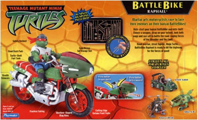 Battle Bike Raphael (2004 toy) | TMNTPedia | Fandom
