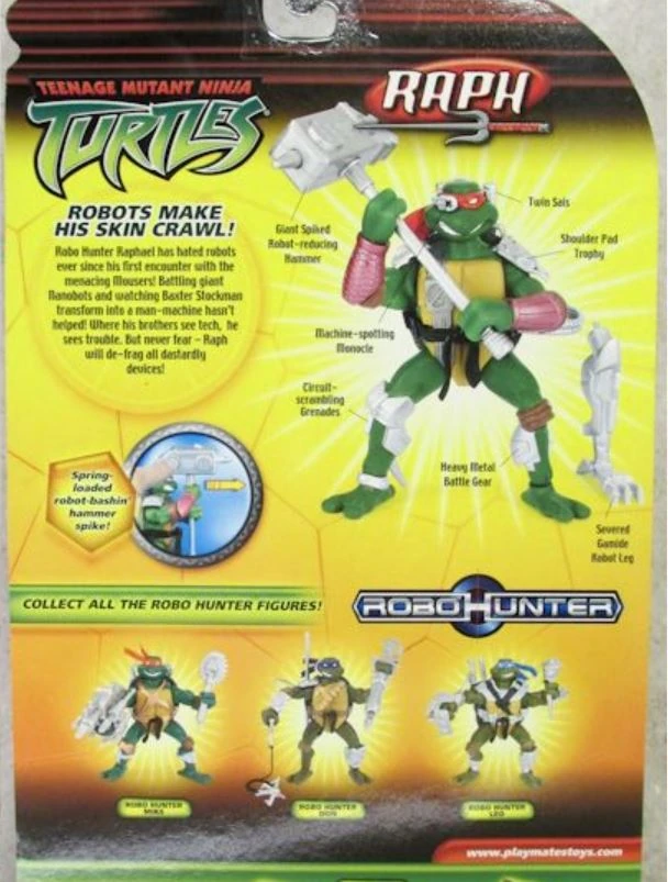 Robo Hunter Raph (2005 action figure) | TMNTPedia | Fandom