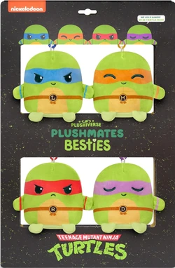 TeeTurtle Teenage Mutant Ninja Turtles Plushmate Besties Keychain Set ...