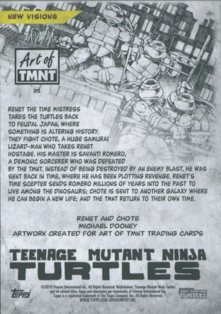 Card 85 Renet and Chote (Art of TMNT) | TMNTPedia | Fandom