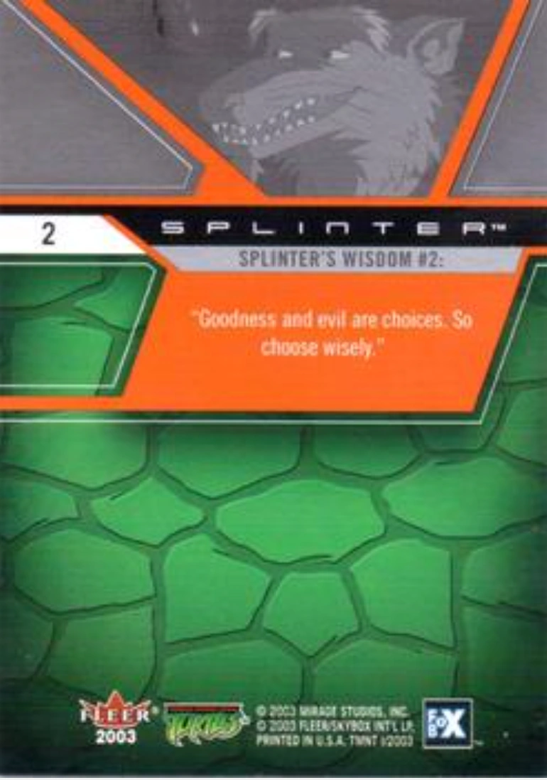 Splinter’s Wisdom 2 | TMNTPedia | Fandom