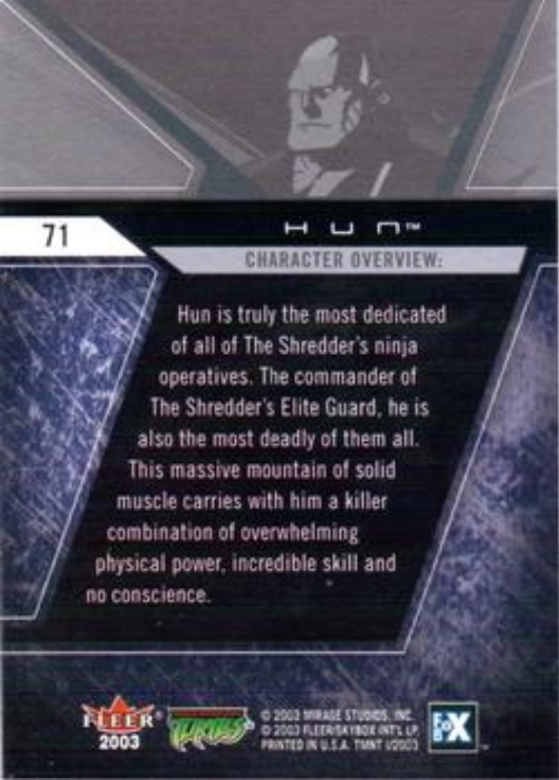 Hun (2003 trading card) | TMNTPedia | Fandom