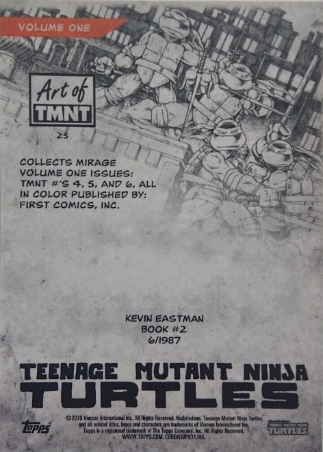 Card 25 TMNT Volume 1 - Book 2 (Art of TMNT) | TMNTPedia | Fandom