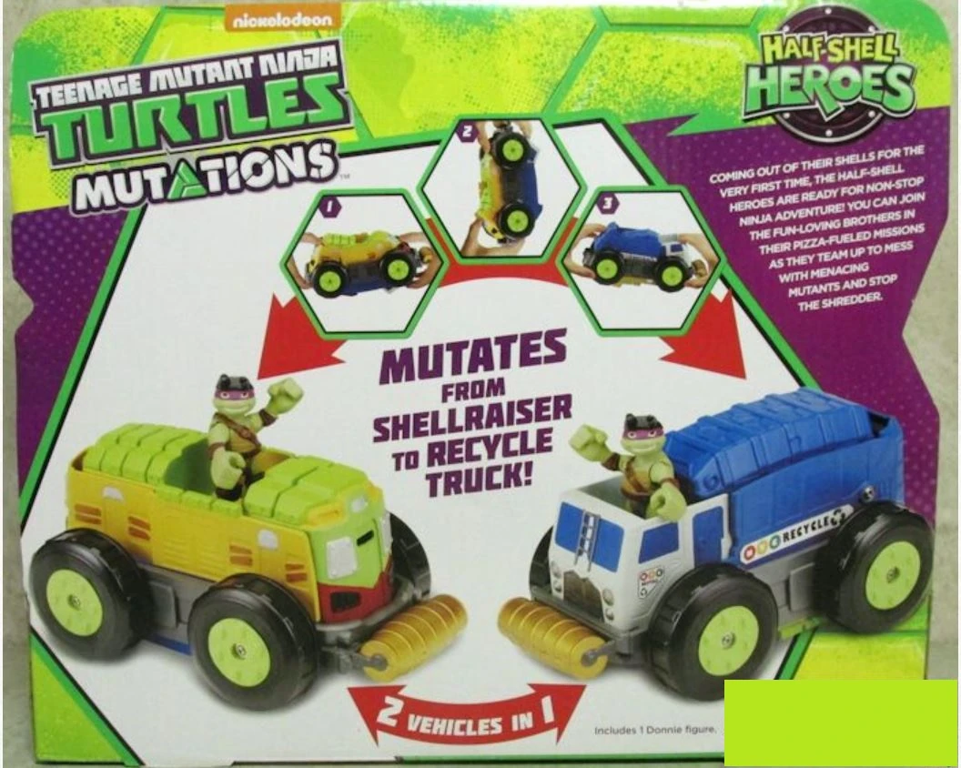 Half-Shell Heroes Mutations Shellraiser to Recycle Truck (2015 toy ...