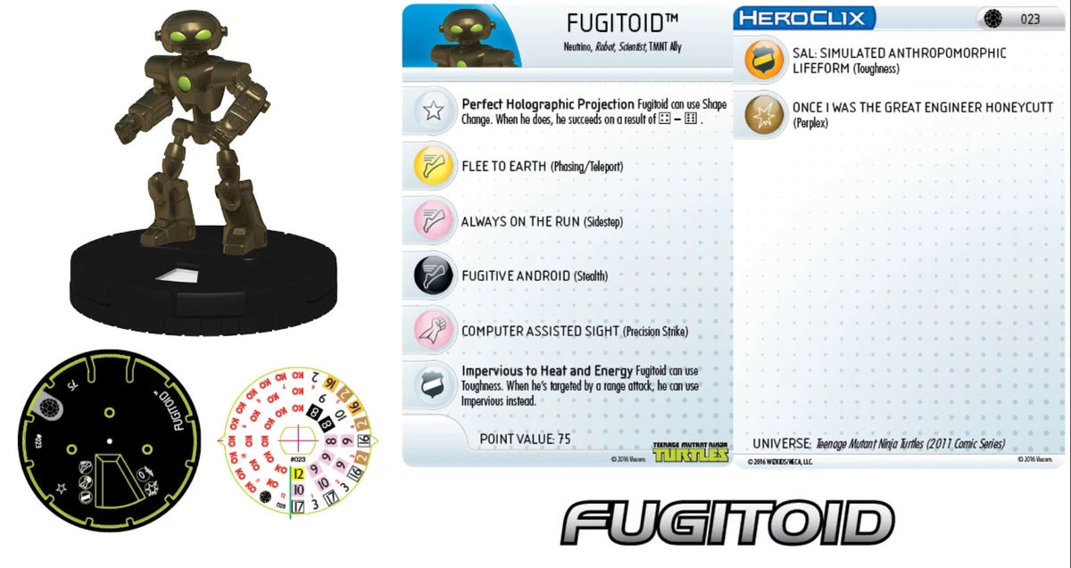 Fugitoid (Heroclix TMNT1-023) | TMNTPedia | Fandom