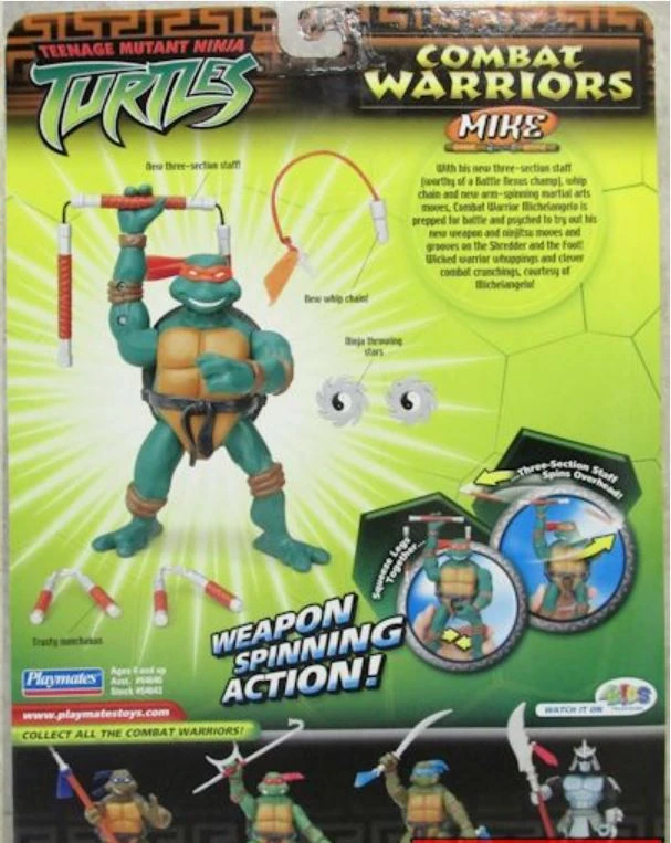 Combat Warriors Mike (2005 action figure) | TMNTPedia | Fandom