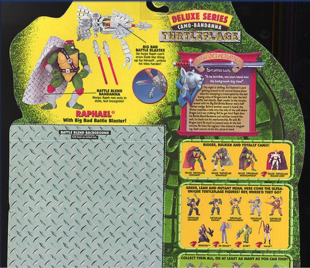 Camo-Bandanna Turtleflage Raphael (1997 action figure) | TMNTPedia | Fandom