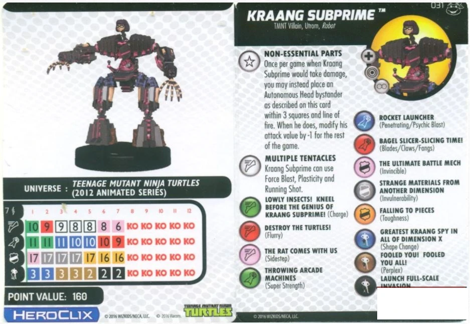 Kraang Subprime (Heroclix TMNT2-031) | TMNTPedia | Fandom