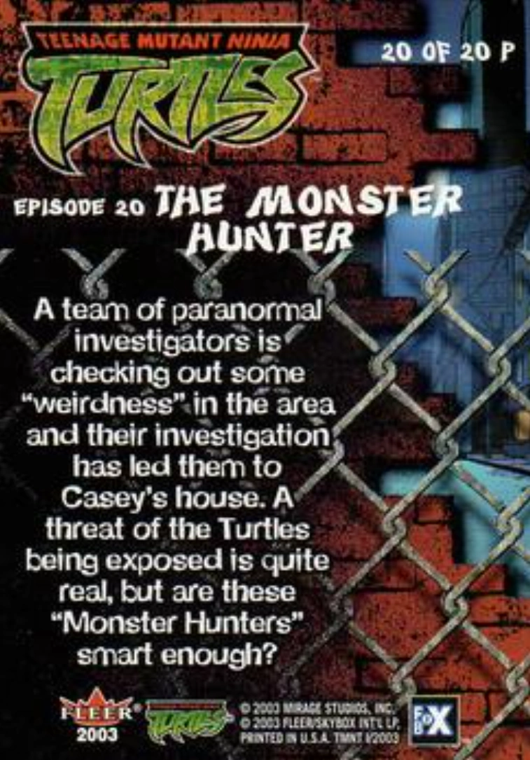 Previews 20 of 20 Episode 20: The Monster Hunter | TMNTPedia | Fandom