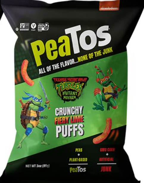 PeaTos Teenage Mutant Ninja Turtles Crunchy Fiery Lime Puffs ...
