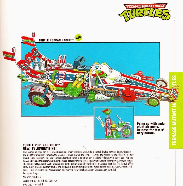 Turtle Popcan Racer (unreleased toy) | TMNTPedia | Fandom