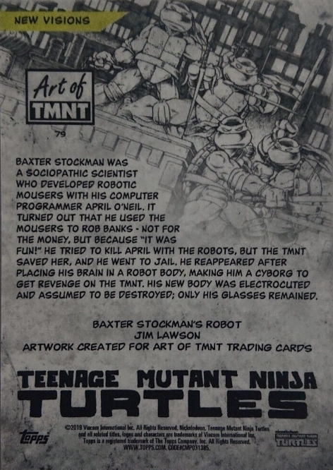 Card 79 Baxter Stockman's Robot (Art of TMNT) | TMNTPedia | Fandom