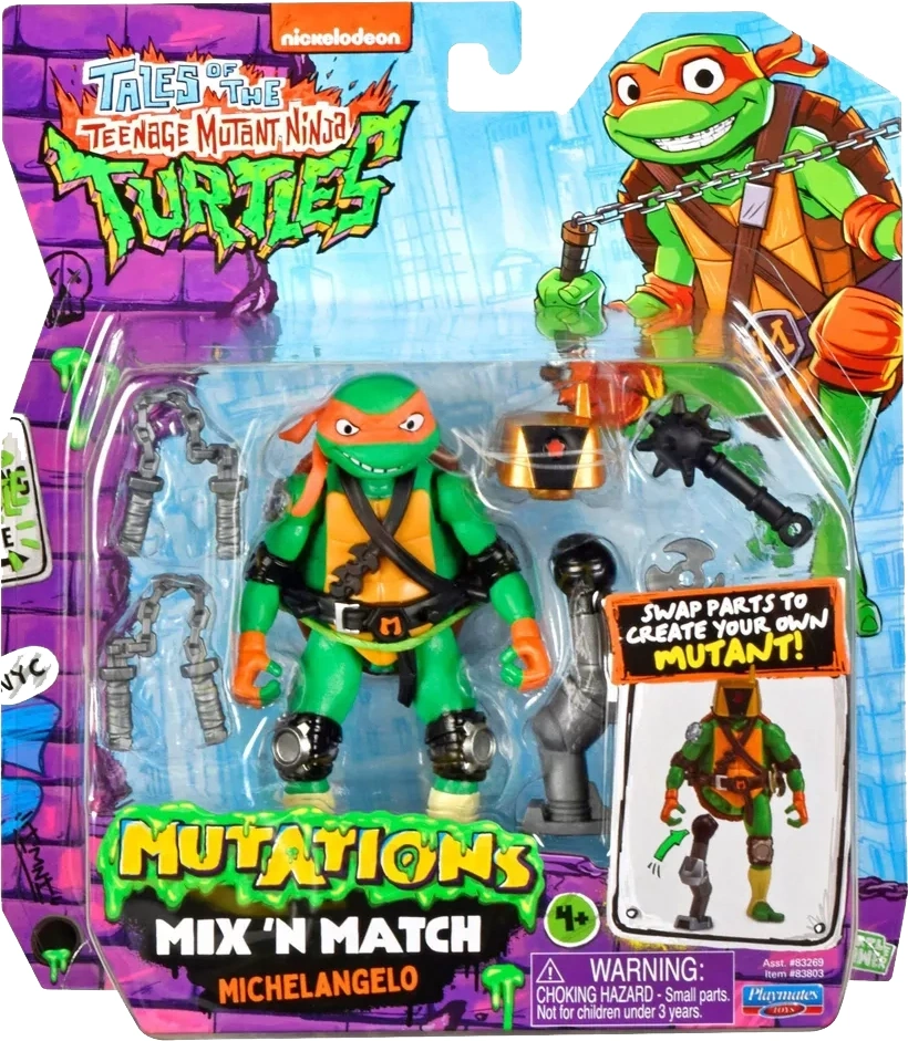 Mutations Mix 'n Match Michelangelo (2024 action figure) | TMNTPedia ...