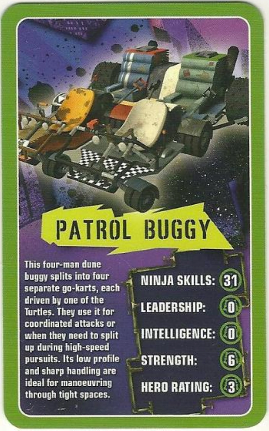 Patrol Buggy (Top Trumps) | TMNTPedia | Fandom