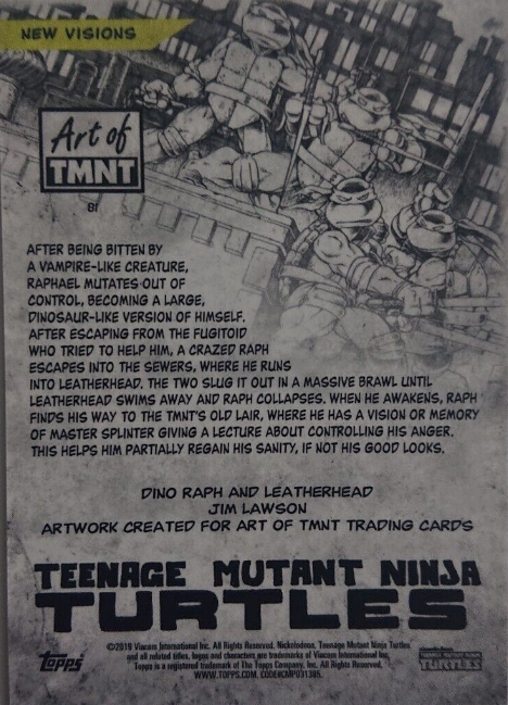 Card 81 Dino Raph And Leatherhead Art Of Tmnt Tmntpedia Fandom