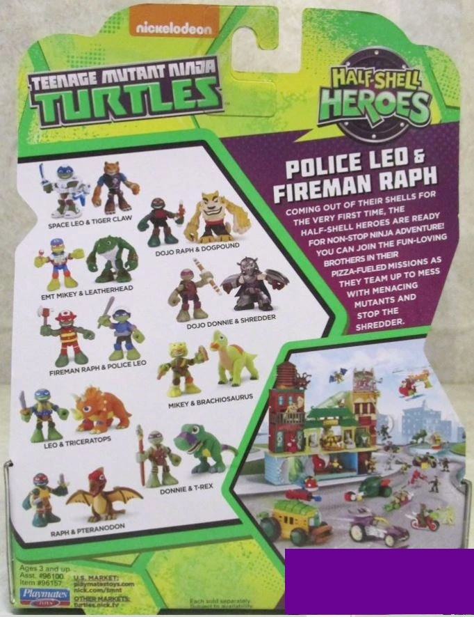 Half-Shell Heroes Police Leo & Fireman Raph (2017 action figures ...