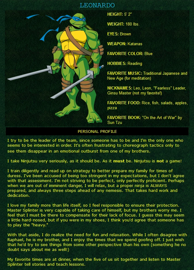 Tmnt 2003 Leonardo