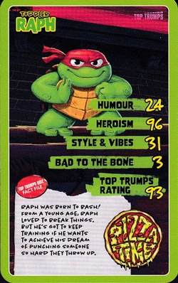 Toddler Raph (Top Trumps: Mutant Mayhem) | TMNTPedia | Fandom