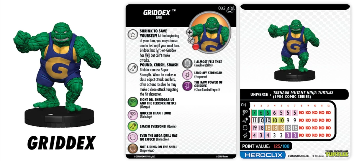 Griddex (Heroclix TMNT2-032) | TMNTPedia | Fandom