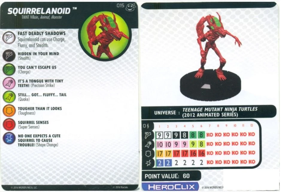 Squirrelanoid (Heroclix TMNT2-015) | TMNTPedia | Fandom