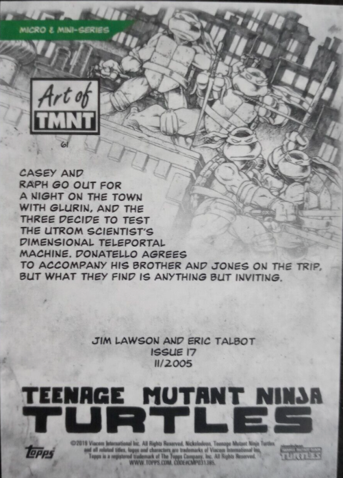 Card 61 Tales Of The Tmnt Volume 2 Issue 17 Art Of Tmnt Tmntpedia