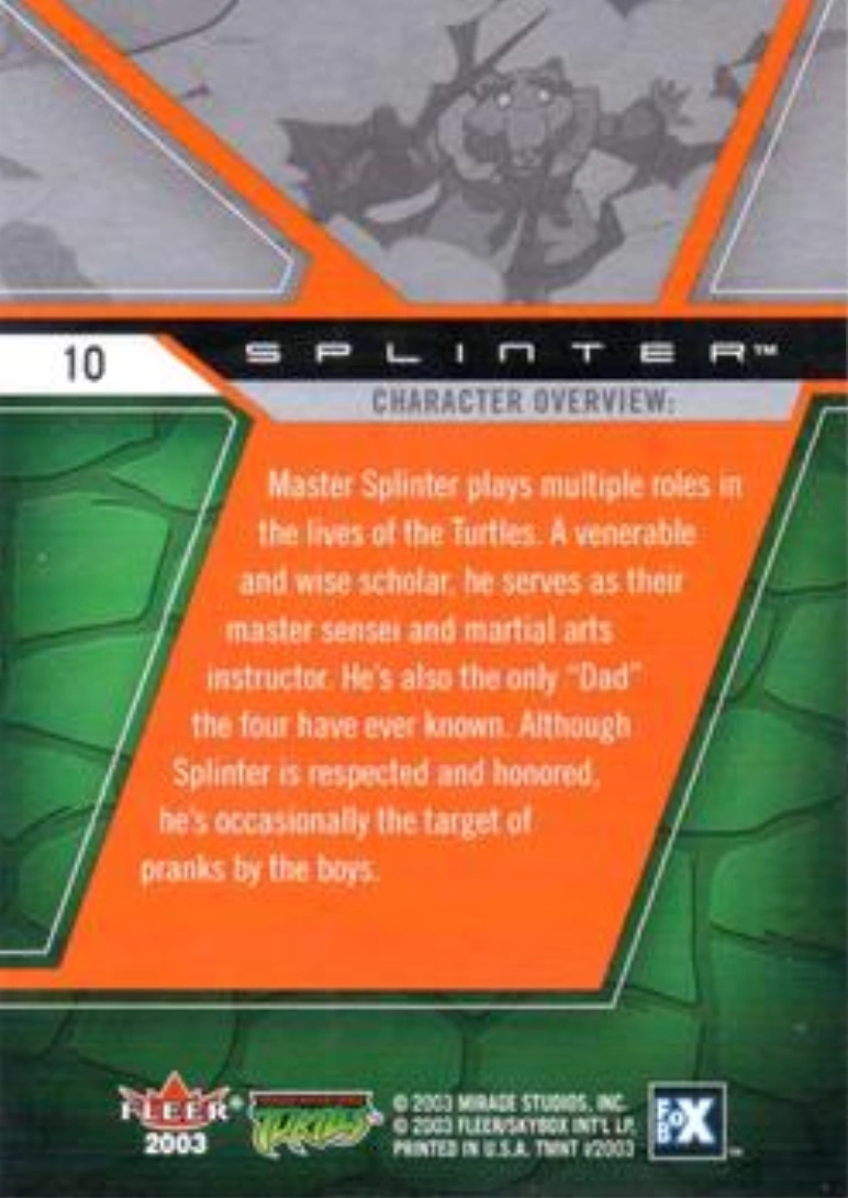 Splinter Character Overview | TMNTPedia | Fandom