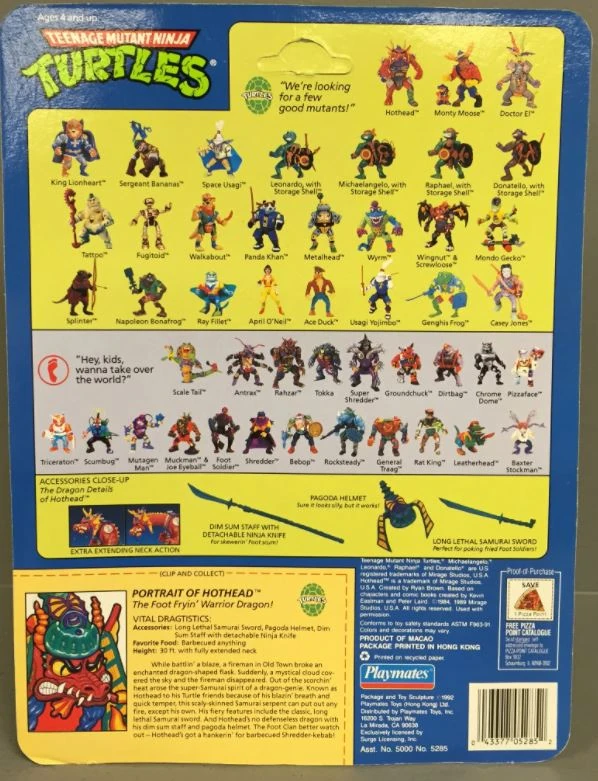 Hothead (1992 action figure) | TMNTPedia | Fandom