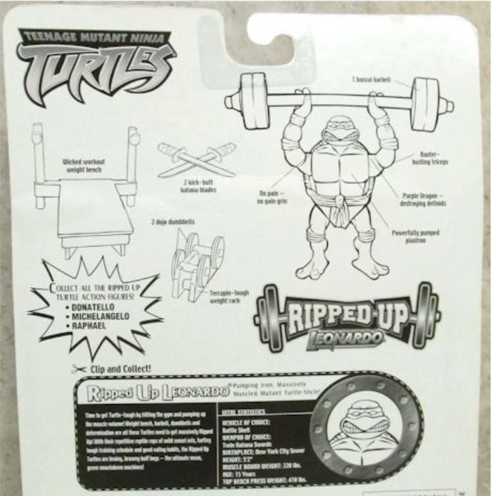 Mini Ripped-Up Leonardo (2005 mini figure) | TMNTPedia | Fandom