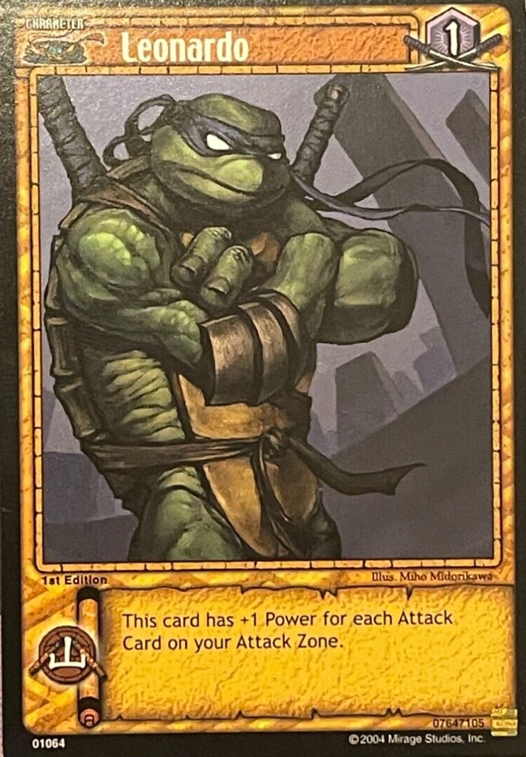 Leonardo – Mountain (2004 trading card) | TMNTPedia | Fandom