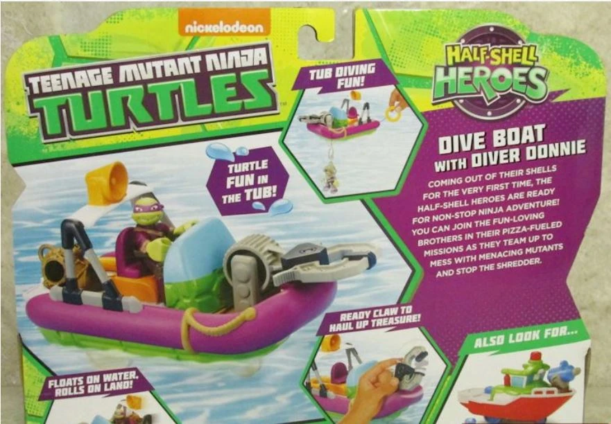 Half-Shell Heroes Dive Boat with Diver Donnie (2015 toy) | TMNTPedia ...
