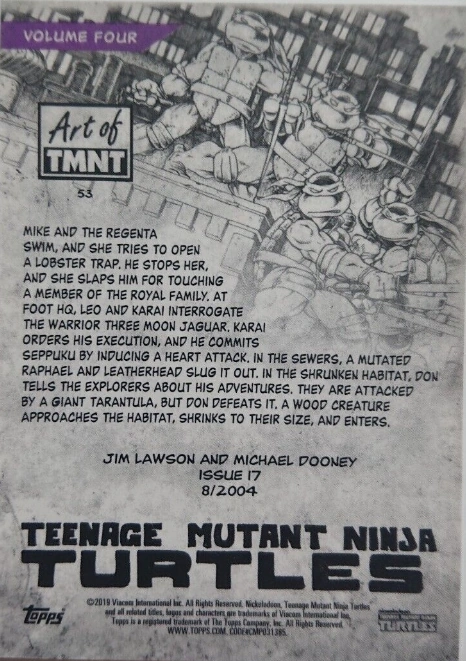 Card 53 TMNT Volume 4 - Issue 17 (Art of TMNT) | TMNTPedia | Fandom
