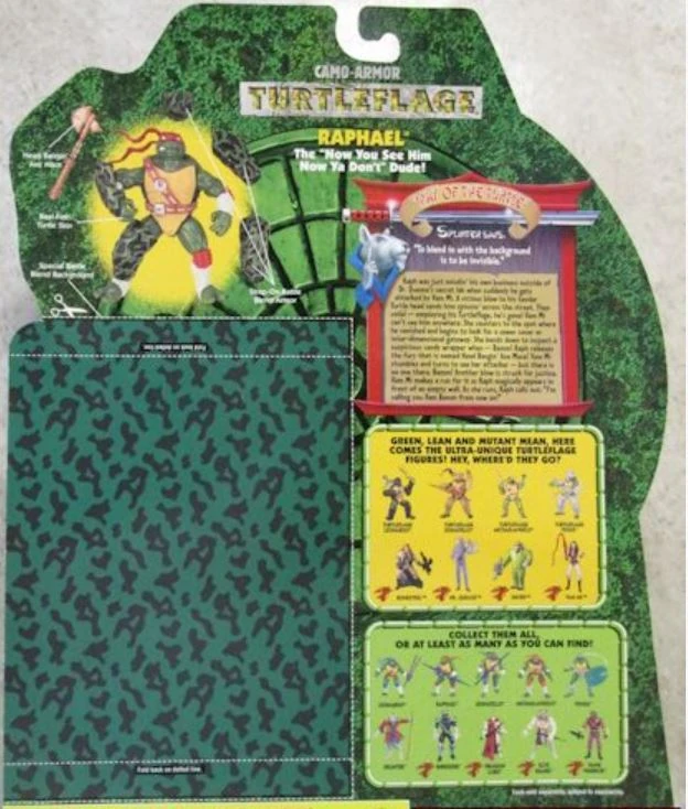 Camo-Armor Turtleflage Raphael (1997 action figure) | TMNTPedia | Fandom