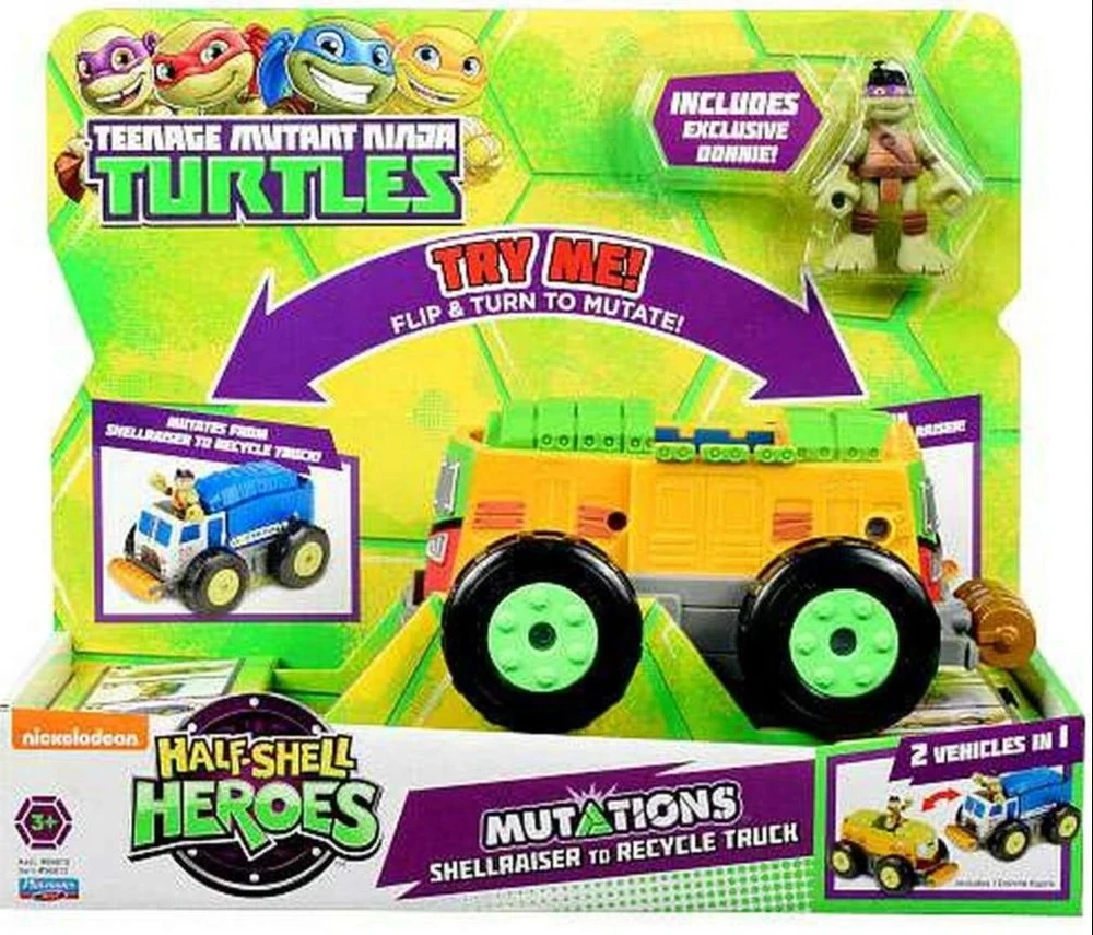 Half-Shell Heroes Mutations Shellraiser to Recycle Truck (2015 toy ...