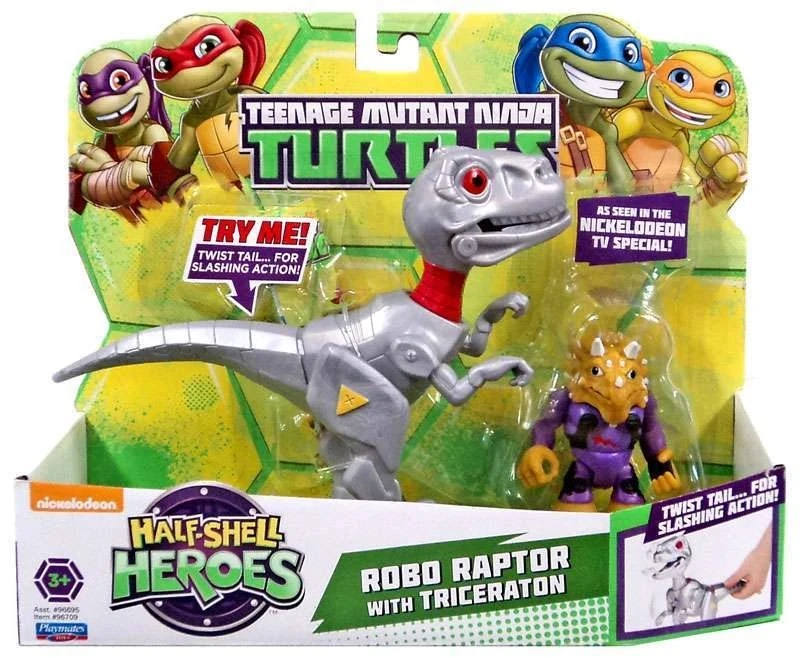 Half-Shell Heroes Robo Raptor with Triceraton (2016 action figure ...