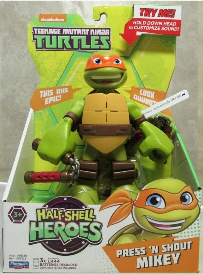 Half-Shell Heroes 6" Press 'N Shout Mikey (2014 toy) | TMNT Wiki | Fandom