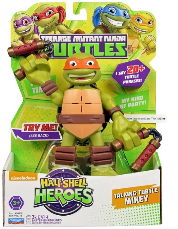 Half Shell Heroes 6 Talking Turtle Mikey 2014 Action Figure Tmnt