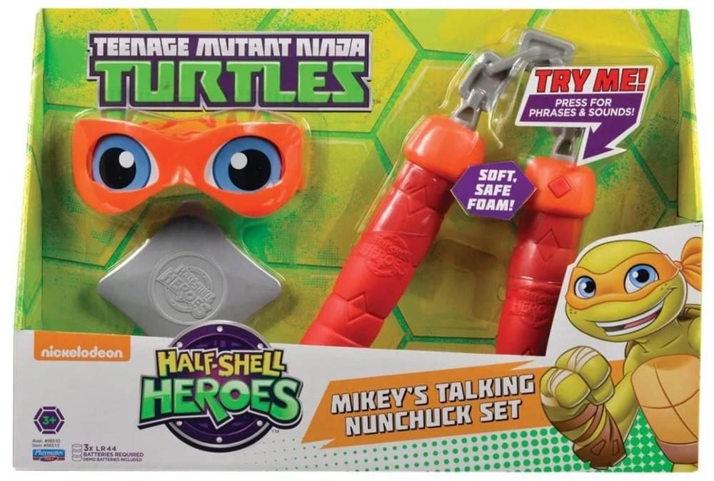 Hsh Mikeys Talking Nunchuk Set 2015 Toy Tmnt Wiki Fandom