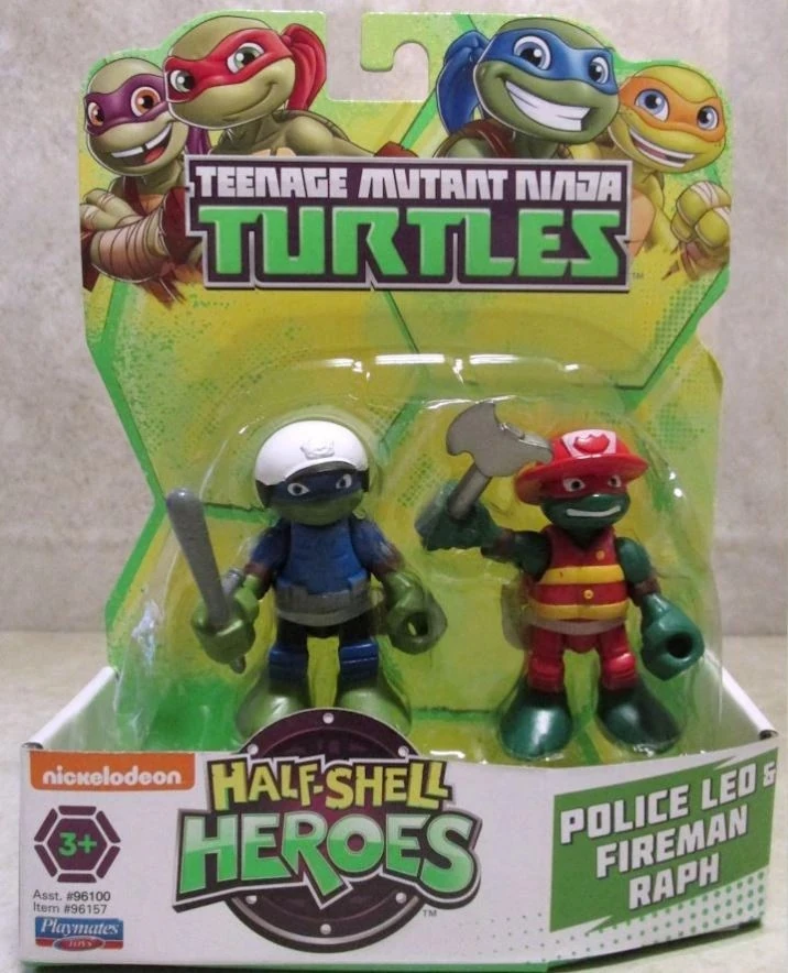 Half-Shell Heroes Police Leo & Fireman Raph (2017 action figures ...