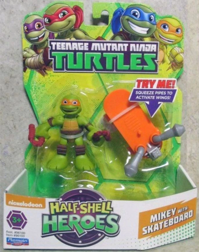 Half-Shell Heroes Mikey with Skateboard (2014 action figure) | TMNT ...