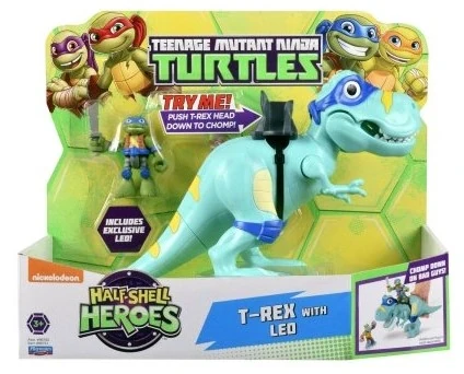 Half-Shell Heroes T-Rex with Leo (2016 action figure) | TMNT Wiki | Fandom