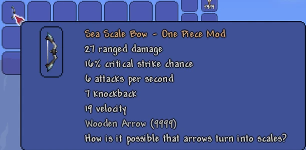 Sea Scale Bow | Terraria One Piece Mod Wiki | Fandom
