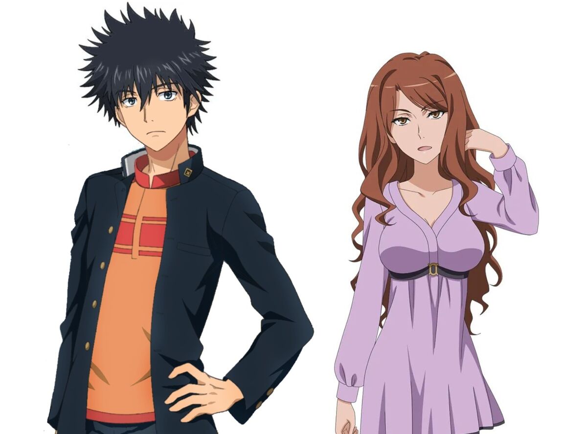 Kamijou Touma And Mugino Shizuri Toaru Majutsu No Index 0fficial Wiki Fandom