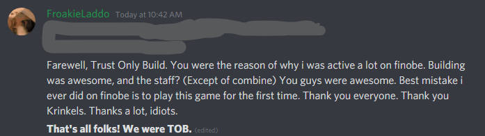 Shut down of Finobe | TOB Wiki | Fandom