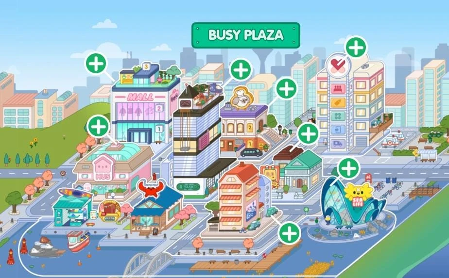 Busy Plaza | Toca Life Guide Wiki | Fandom