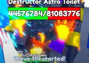 Destructor Astro Toilet | Toilet Tower Defense Wiki | Fandom