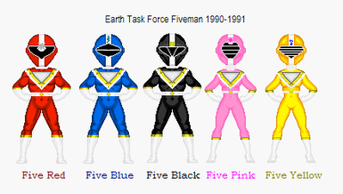 Chikyuu Sentai Fiveman | Tokusatsu-Microheroes Wiki | Fandom