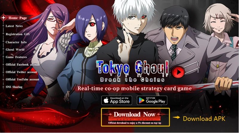 Instructions to download game for Android users | Tokyo Ghoul: Break ...