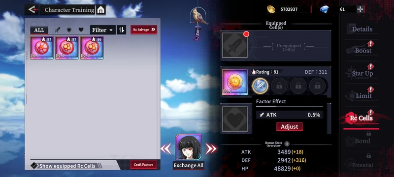 How to train your characters in the game | Tokyo Ghoul: Break the ...