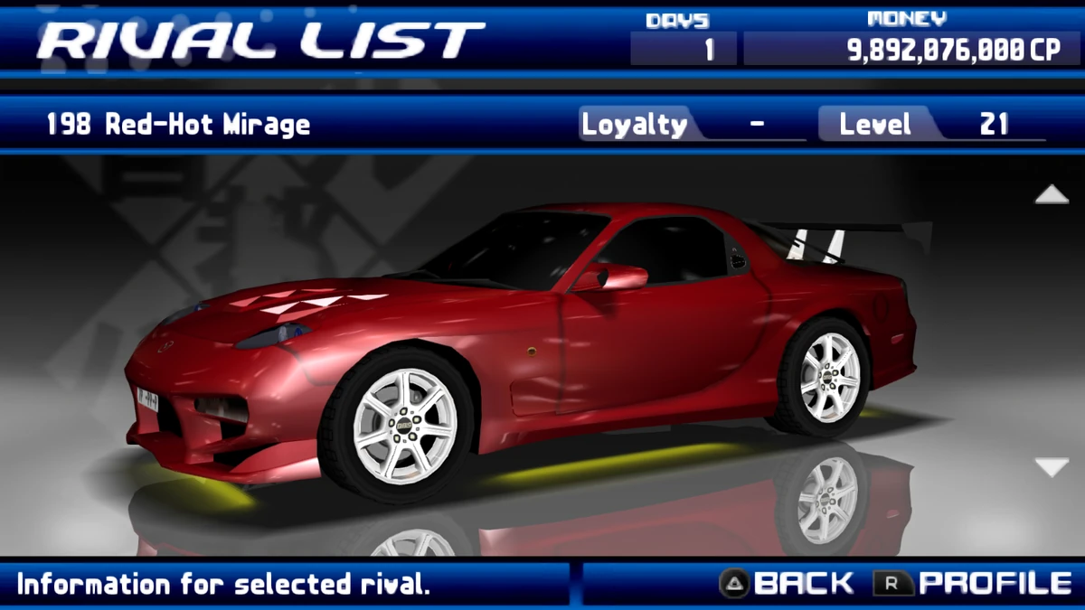 Red-Hot Mirage (Street Supremacy) | Tokyo Xtreme Racer Wiki | Fandom