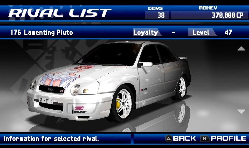 Lamenting Pluto (Street Supremacy) | Tokyo Xtreme Racer Wiki | Fandom